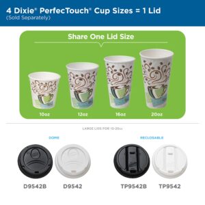 Dixie PerfecTouch 8 oz. Insulated Paper Hot Coffee Cup by GP PRO (Georgia-Pacific), White, 5356W, 1,000 Count (50 Cups Per Sleeve, 20 Sleeves Per Case)