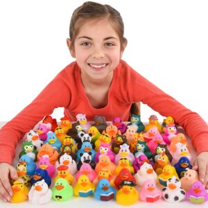 Rhode Island Novelty Assorted Rubber Ducks, Set of 100