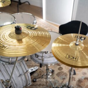 Meinl Cymbal Set Box Pack with 14” Hihats, 18” Crash/Ride, Plus a FREE 14” Crash – HCS Traditional Finish Brass – Made In Germany, TWO-YEAR WARRANTY (HCS1418+14C)