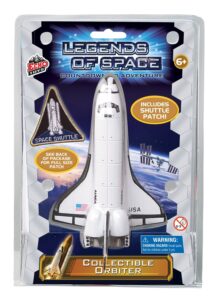 echo toys legends of space - collectible space shuttle orbiter with patch