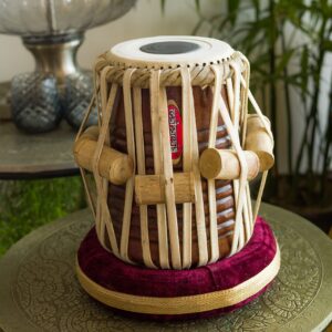 MAHARAJA Tabla Drum Set - Buy 3KG Black Brass Bayan, Finest Dayan, Hammer, Cushions & Cover PDI-EA