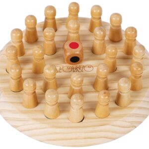 TOWO Wooden Memory Games for Children - Family Board Games for Kids and Adults -Wooden Mind Games for 3 Years Old- Wooden Educational Toys