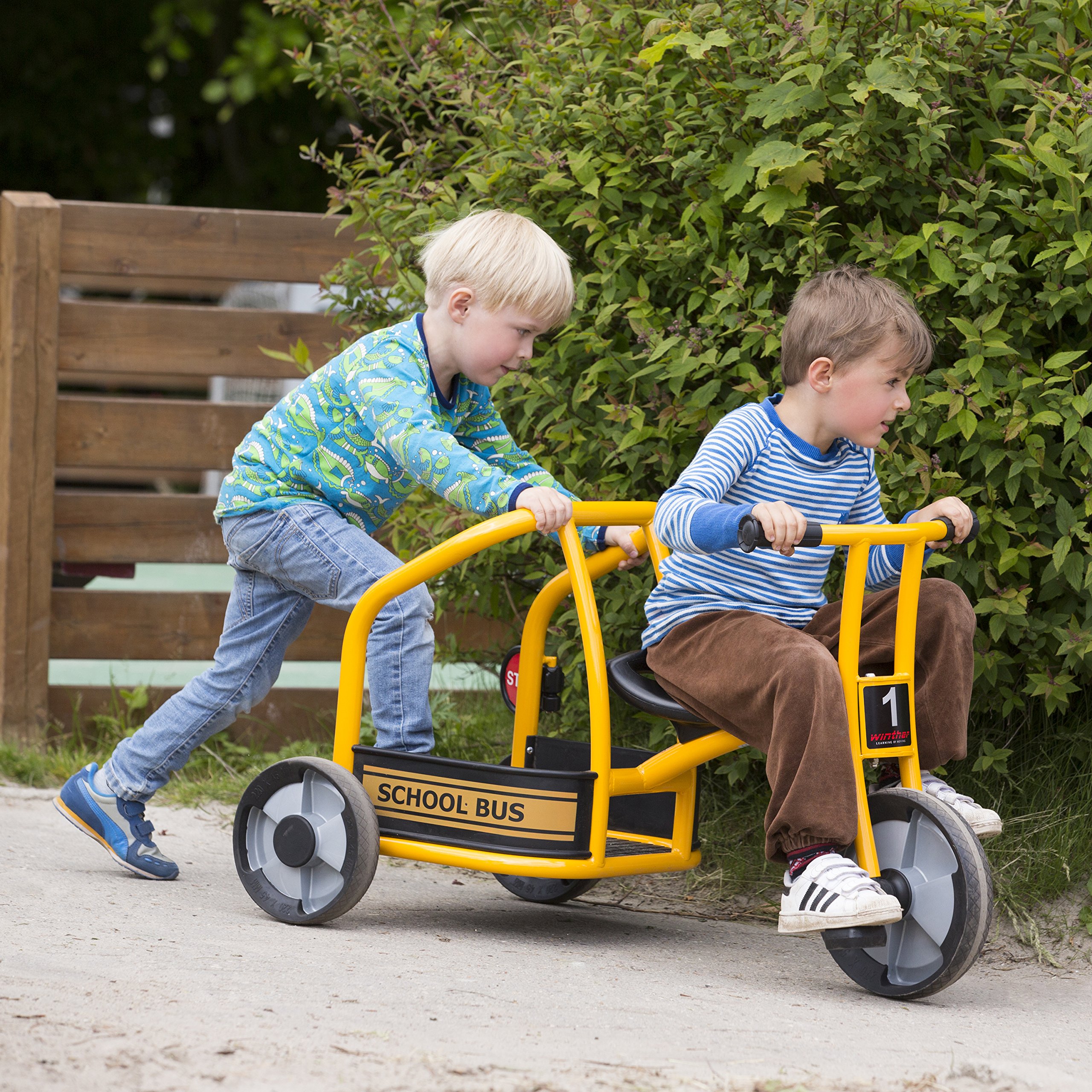 Winther School Bus Tricycle Kids Ride On