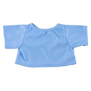 Light Blue T-Shirt Outfit Teddy Bear Clothes Fits Most 14"-18" Build-a-Bear and Make Your Own Stuffed Animals