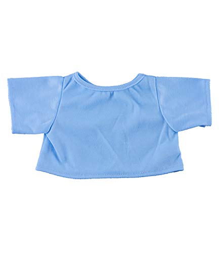 Light Blue T-Shirt Outfit Teddy Bear Clothes Fits Most 14"-18" Build-a-Bear and Make Your Own Stuffed Animals