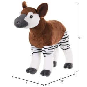 Wild Republic Okapi Plush, Stuffed Animal, Plush Toy, Gifts for Kids, Cuddlekins 12 Inches