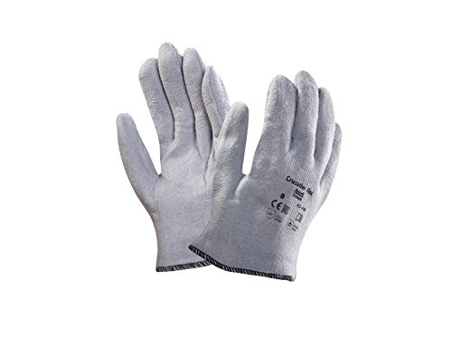 Ansell Crusader 42-445 Gray 9 Nitrile Heat-Resistant Glove - 10 in Length - 209321 [PRICE is per DOZEN]