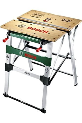 Bosch Work Bench PWB 600 (4 Blade Clamps, Cardboard Box, Max Load Capacity: 200 kg)