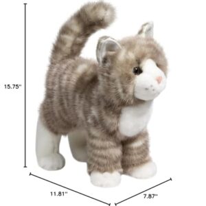 Douglas Zipper Gray Tabby Cat Plush Stuffed Animal