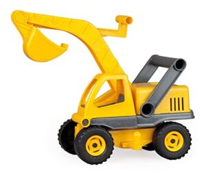 lena eco active backhoe - durable uv-protected plastic & noise-canceling tires, enhances fine motor skills, european quality