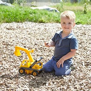 Lena Eco Active Backhoe - Durable UV-Protected Plastic & Noise-Canceling Tires, Enhances Fine Motor Skills, European Quality