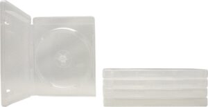 square deal recordings & supplies - (5) empty standard clear 14mm replacement boxes - compatible with playstation 3 (ps3) - #vgbr14ps3cl