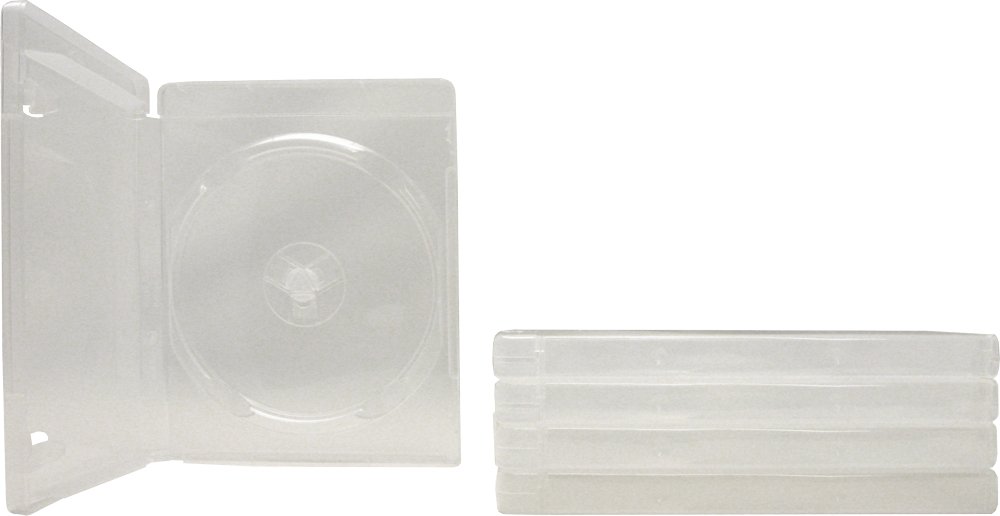 Square Deal Recordings & Supplies - (5) Empty Standard Clear 14MM Replacement Boxes - Compatible with Playstation 3 (PS3) - #VGBR14PS3CL