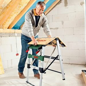 Bosch Work Bench PWB 600 (4 Blade Clamps, Cardboard Box, Max Load Capacity: 200 kg)