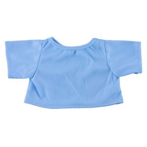 Light Blue T-Shirt Outfit Teddy Bear Clothes Fits Most 14"-18" Build-a-Bear and Make Your Own Stuffed Animals