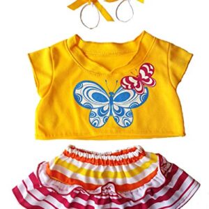 Butterfly Costume Outfit Teddy Bear Clothes Fits Most 14" - 18" Build-a-bear and Make Your Own Stuffed Animals