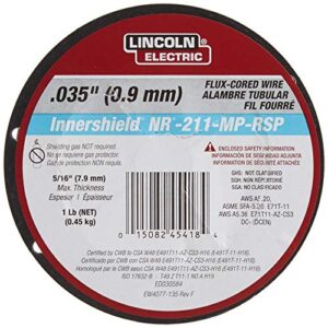 LINCOLN ELECTRIC CO ED030584 .035"NR-211 Fluxco Wire,Black