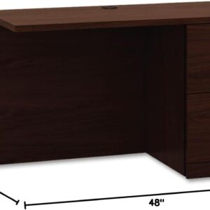 HON 105905RNN 10500 Series L Workstation Return, Full-Height Right Ped, 48w x 24d, Mahogany