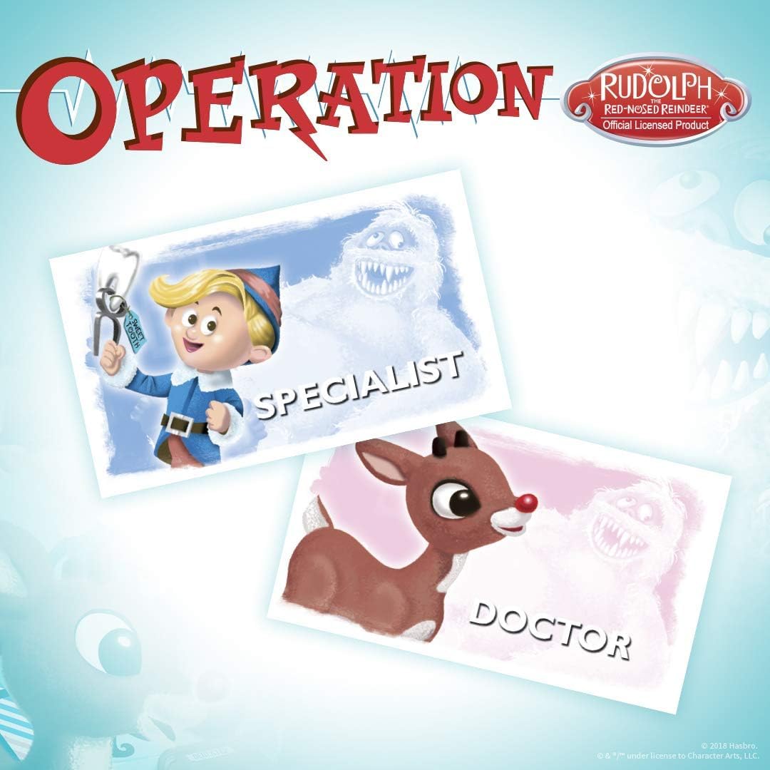 Operation Rudolph The Red Nosed Reindeer | Classic Electronic Board Game | Featuring Bumble The Abominable Snow Monster | Island of Misfit Toys from The Claymation Film