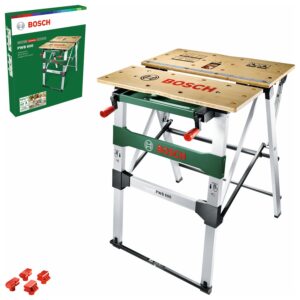 bosch work bench pwb 600 (4 blade clamps, cardboard box, max load capacity: 200 kg)