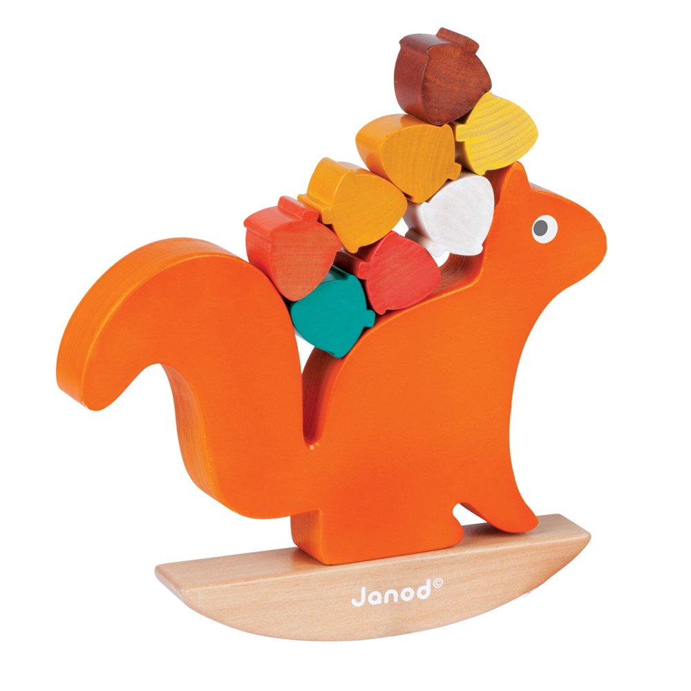 Janod Squirrel Nutty Balance Game - Ages 18 Months + - J08126