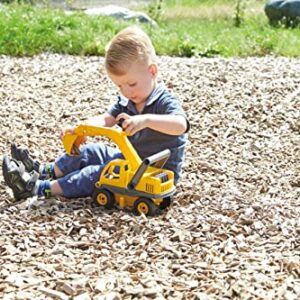 Lena Eco Active Backhoe - Durable UV-Protected Plastic & Noise-Canceling Tires, Enhances Fine Motor Skills, European Quality