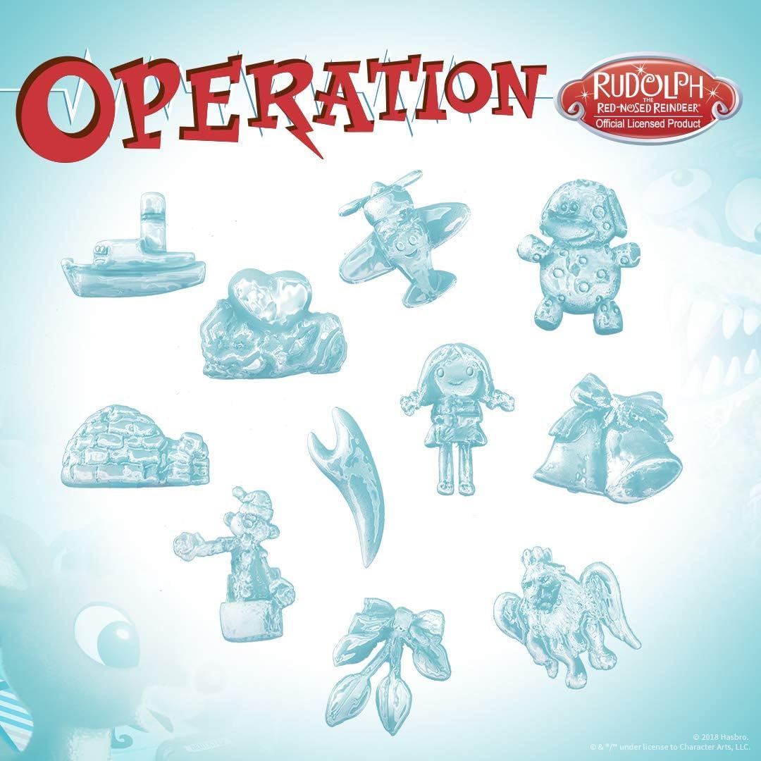 Operation Rudolph The Red Nosed Reindeer | Classic Electronic Board Game | Featuring Bumble The Abominable Snow Monster | Island of Misfit Toys from The Claymation Film