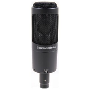 Audio Technica AT2050 Condenser Microphone w/ Mic Stand, XLR Cable & Pop Filter