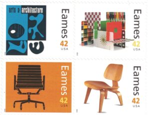 charles and ray eames collectible sheet of sixteen 42 cent stamps scott 4333 by usps