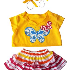 Butterfly Costume Outfit Teddy Bear Clothes Fits Most 14" - 18" Build-a-bear and Make Your Own Stuffed Animals