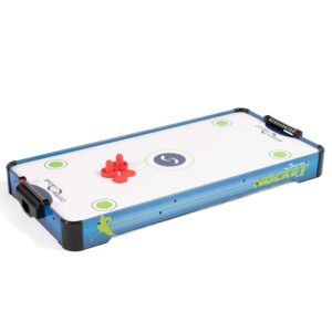 sport squad hx40 40 inch table top air hockey table for kids and adults - electric motor fan - includes 2 pushers and 2 air hockey pucks - great for playing on the floor, tabletop, or dorm room