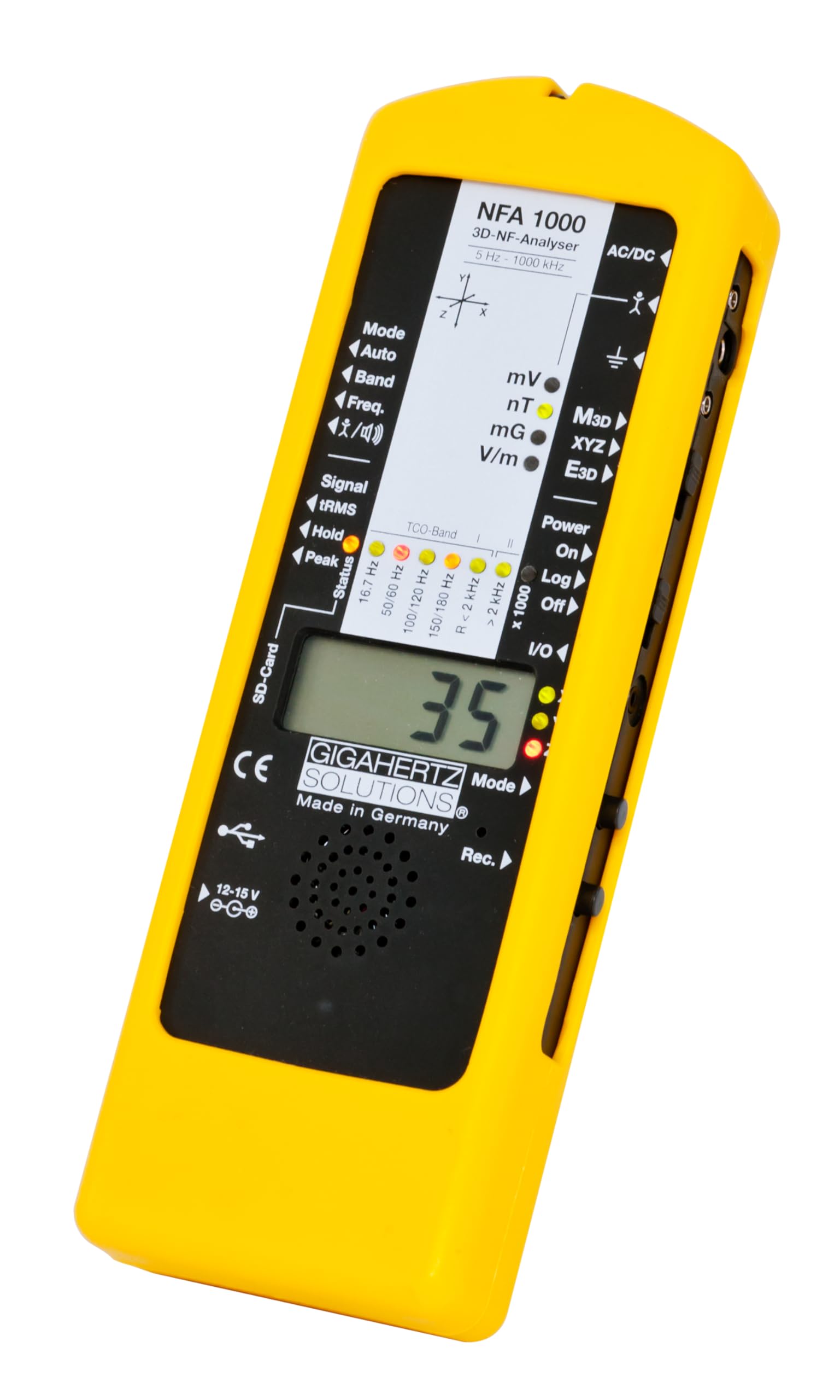 Gigahertz Soluitons Magnetic Electric Meters NFA 1000 EMF Analyzer-5kHz to 1,000,000 kHz