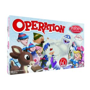 operation rudolph the red nosed reindeer | classic electronic board game | featuring bumble the abominable snow monster | island of misfit toys from the claymation film