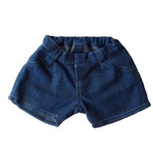 Blue Jean Shorts Teddy Bear Clothes Fit 14" - 18" Build-a-Bear and Make Your Own Stuffed Animals