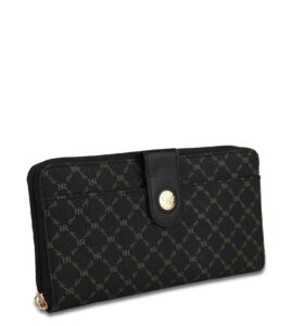 rioni signature (black) - button zip wallet