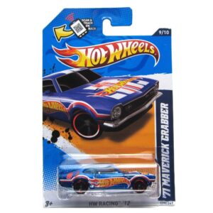 hot wheels hw racing '12 blue '71 maverick grabber 9/10 #179/247