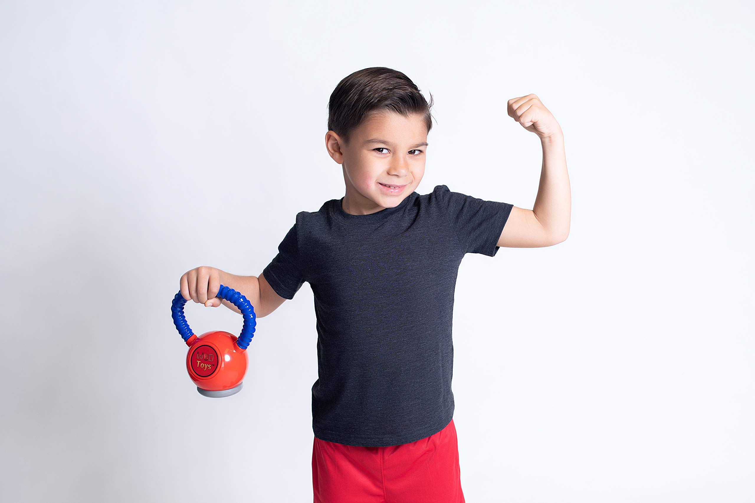 WOD Toys® Kettle Kid Kettlebell Red - Safe, Durable Kettle Bell Weight lifting Toy for Kids Fitness - Kid Gym Workout and Exercise Equipment for Toddlers and Children