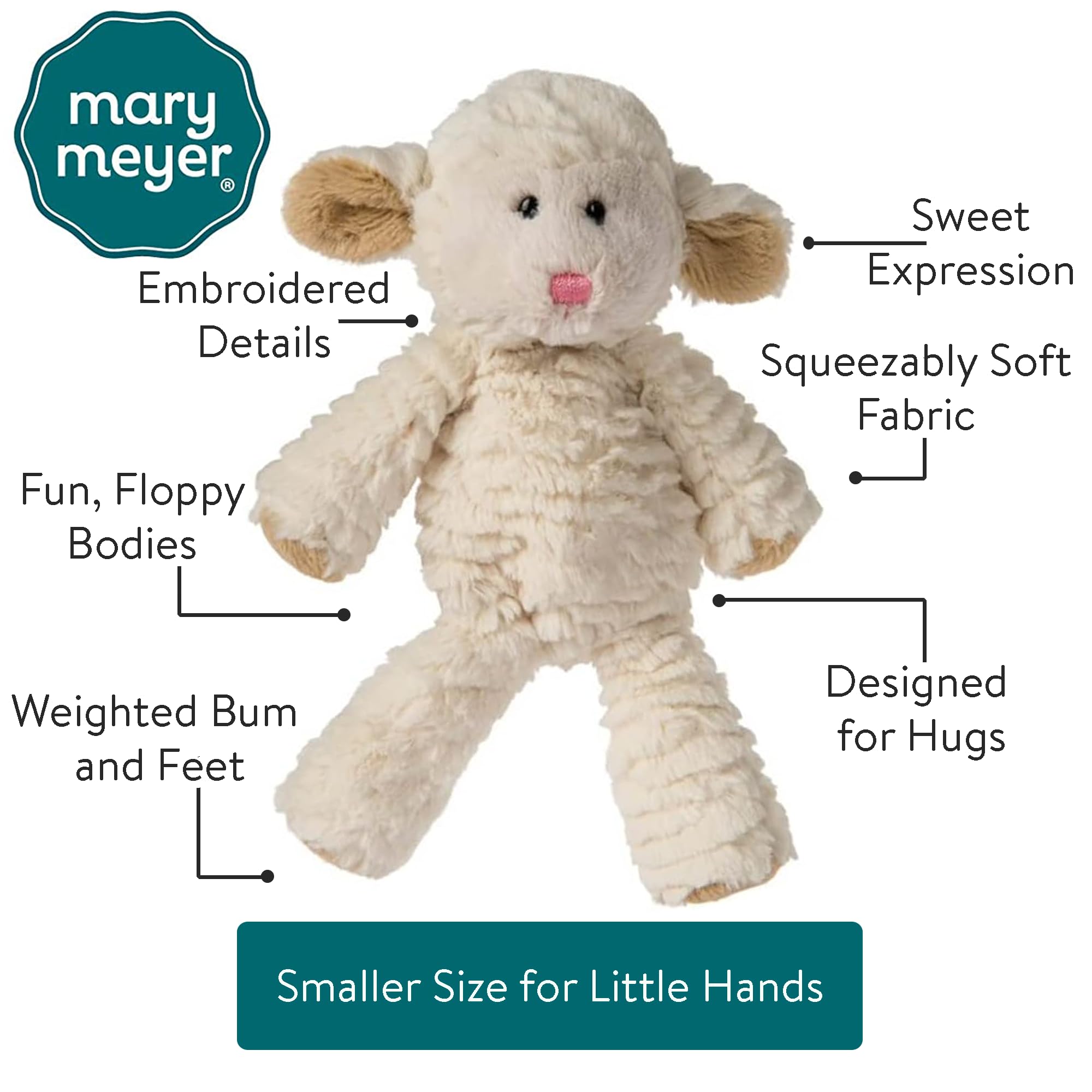 Mary Meyer Marshmallow Junior Lamb Soft Toy, 9-Inch