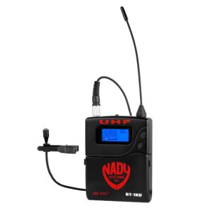 Nady 4W-1KU LT Quad True Diversity 1000-Channel Professional UHF Wireless System with 4 Lapel/lavalier Microphones – AutoScan – Automatic Transmitter Pairing – True Diversity – All Metal Construction