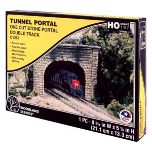 woodland scenics ws 1257 ho tunnel portal-cut stone double