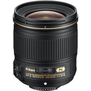 nikon af fx nikkor 28mm f/1.8g compact wide-angle prime lens with auto focus for nikon dslr cameras