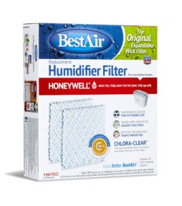 bestair hw700, honeywell replacement, paper wick humidifier filter, 5.9" x 1.8" x 6.8"