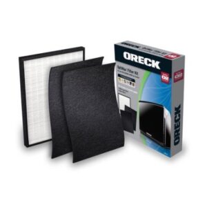 oreck optimax medium room air purifier filter kit (for use with air95)