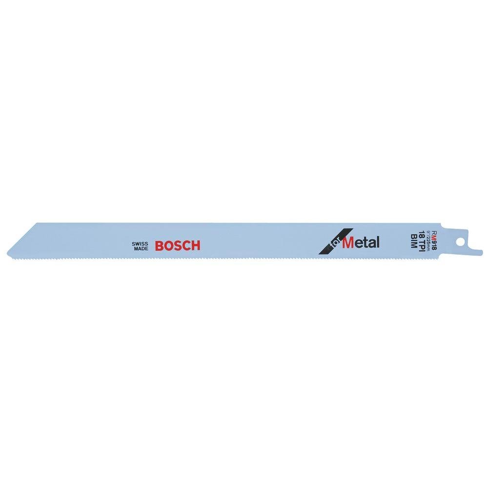 Bosch RM918-25B 9" Standard Reciprocating Saw Blade for Metal with 18 TPI in Plastic Box Container (25 Pack)