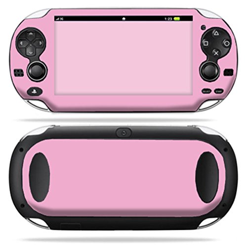 MightySkins Skin Compatible with PS Vita PSVITA Playstation Vita Portable wrap Sticker Skins Solid Pink