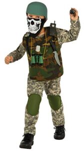 rubies child's camo trooper costume, medium