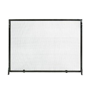 minuteman international sa-4433 plain by design fireplace screen, 44 x 33-in , black