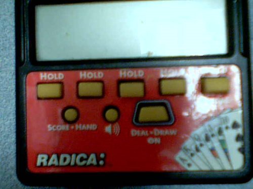 Radica Model#517 Radica Bonus Poker & Radica Draw Poker Two Games In One LCD Handheld Game Model#517