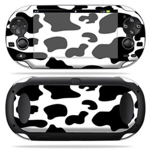 mightyskins skin compatible with ps vita psvita playstation vita portable wrap sticker skins cow print