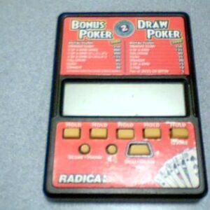 Radica Model#517 Radica Bonus Poker & Radica Draw Poker Two Games In One LCD Handheld Game Model#517